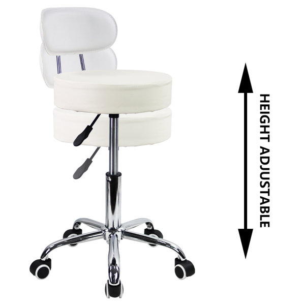 Inbox Zero Lab Stool with Casters & Reviews | Wayfair