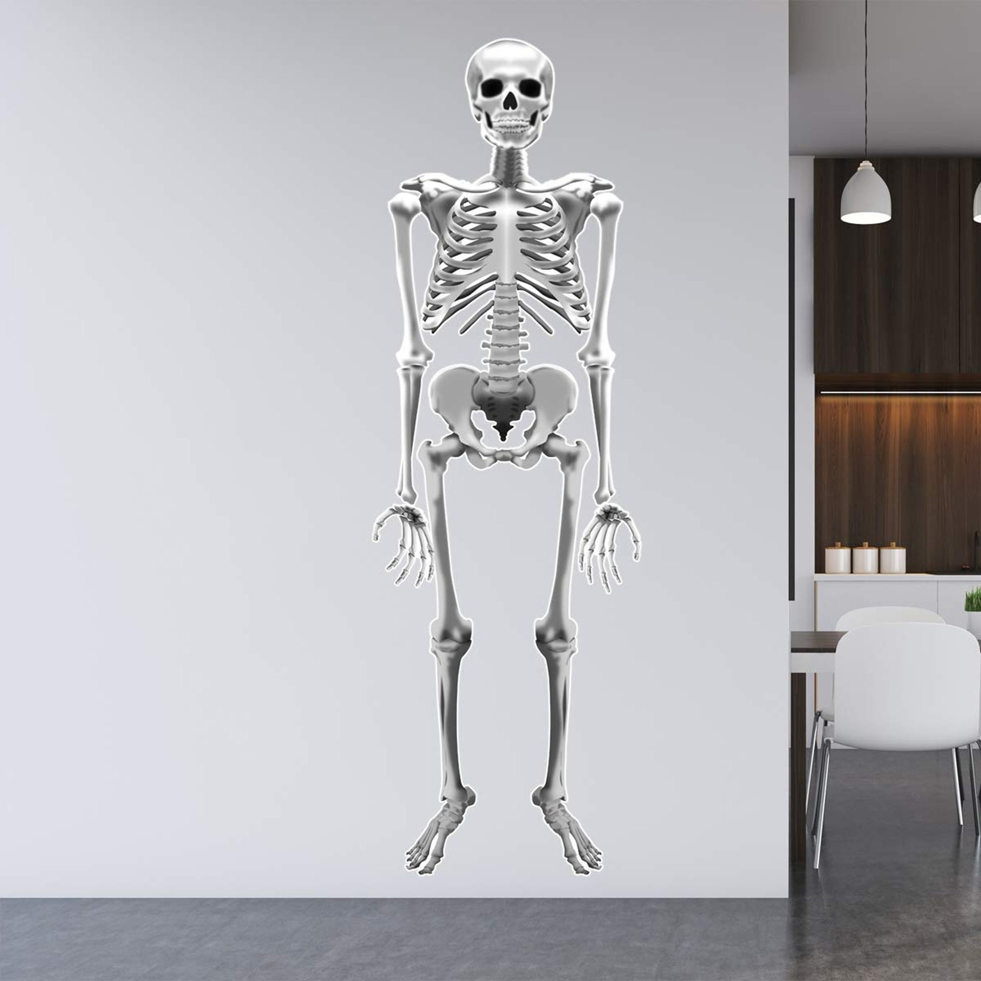 Ebern Designs Skeleton Peel and Stick Spooky Wall Decal | Wayfair