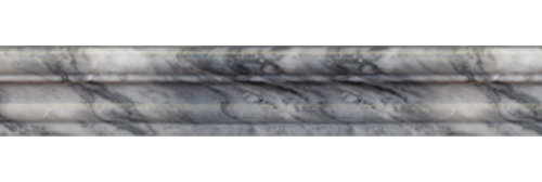 Belluno Designs Bardiglio 2" x 12" Marble Polished Marble Chair Rail ...