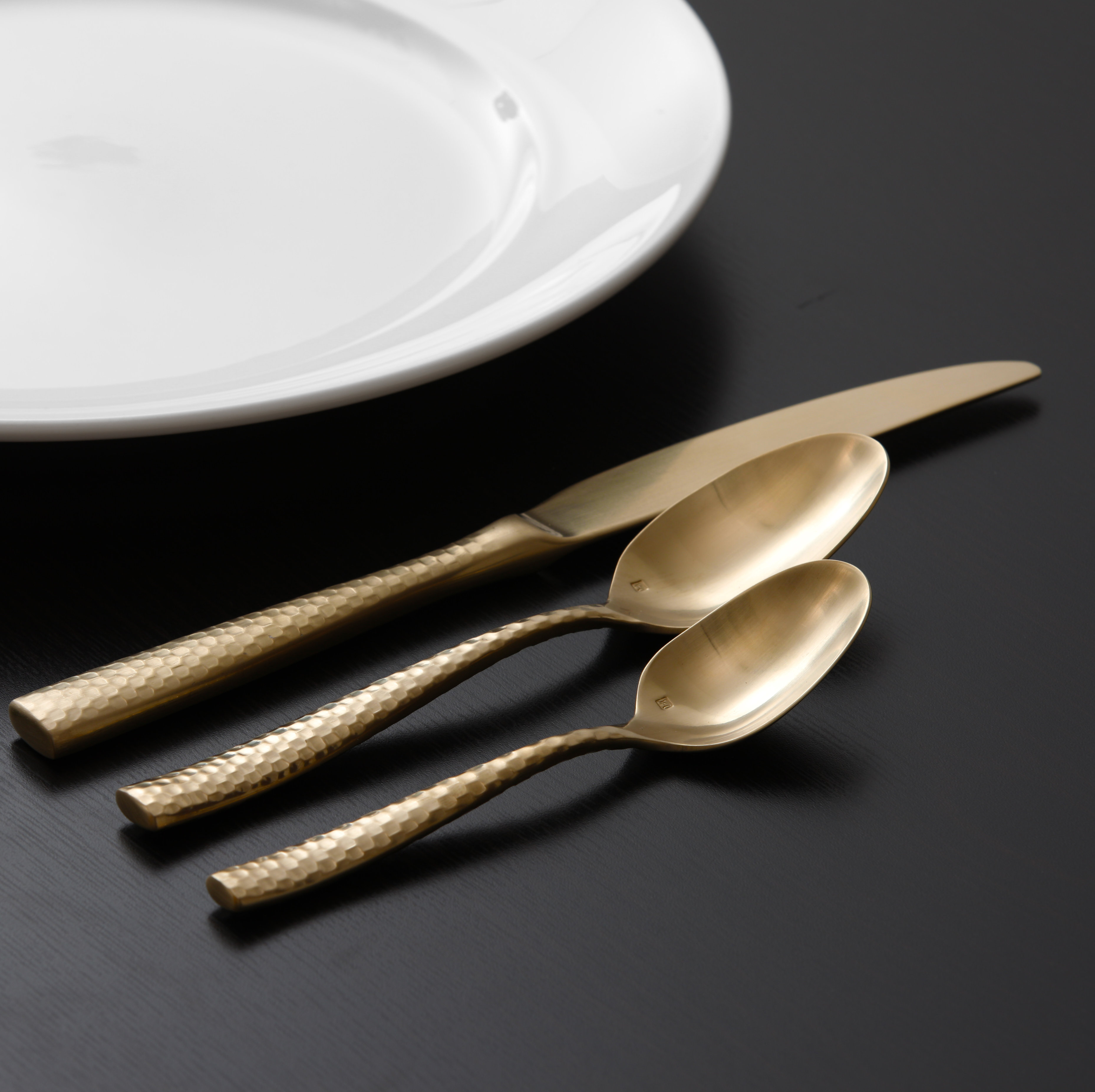 Fortessa Lucca Faceted Stainless Steel Flatware - Set of 5 & Reviews ...
