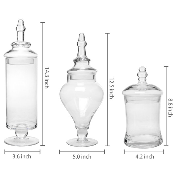 House of Hampton® Egehan Glass Apothecary Jar | Wayfair