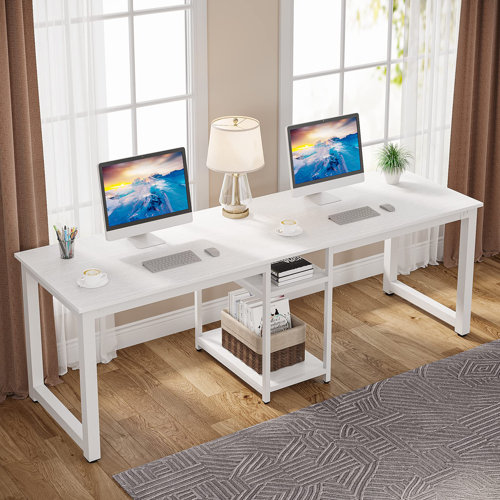Ebern Designs 78 Inches Computer Desk, Extra Long Two Person Office ...