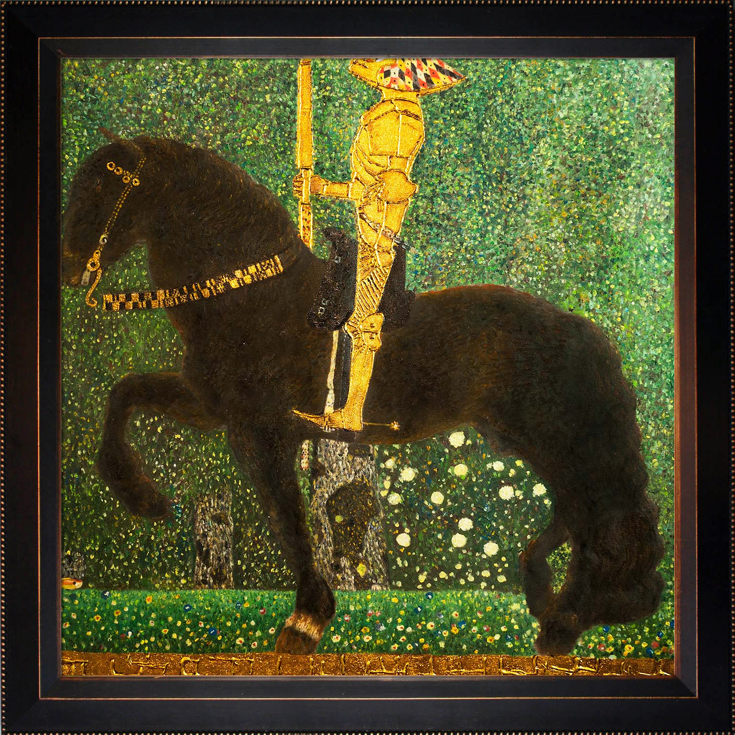 Vault W Artwork The Golden Knight Metallic Embellished Framed On Canvas ...