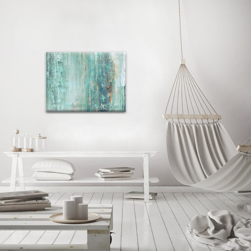 Highland Dunes Tristan Abstract Spa by Tristan Scott - Wrapped Canvas ...