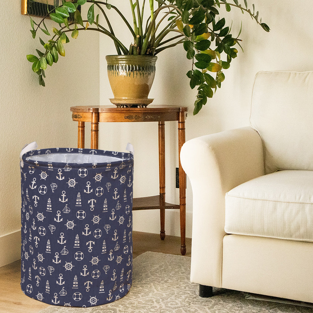 Longshore Tides Collapsible Waterproof Fabric Basket | Wayfair