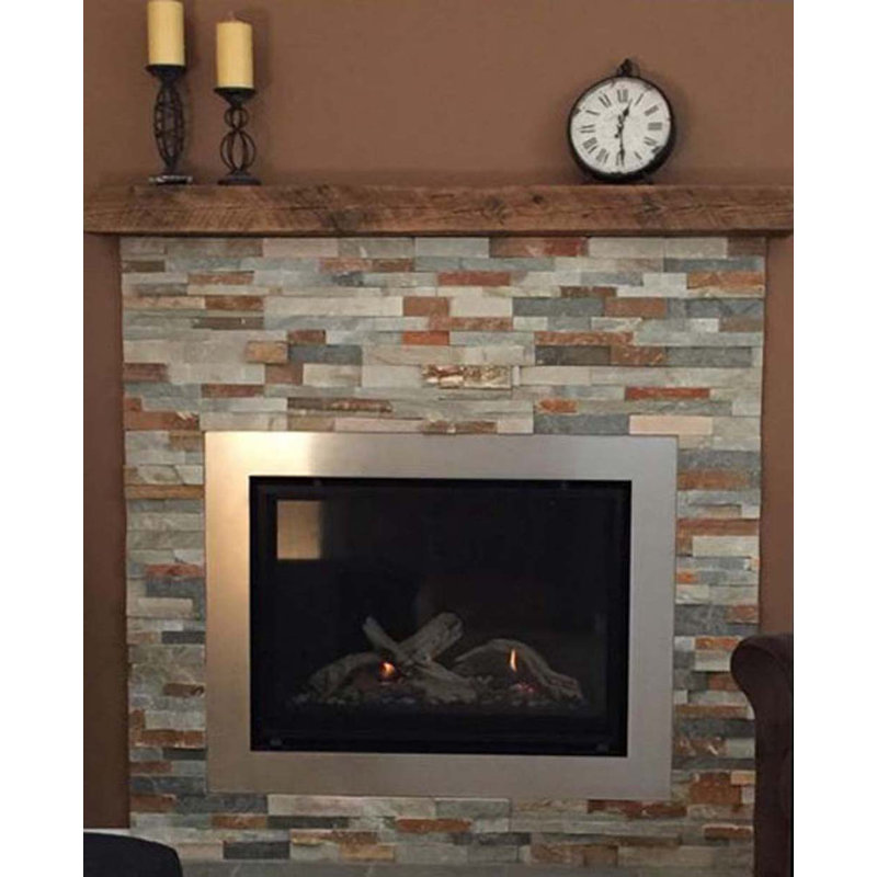 Creative Hardwoods Authentic Reclaimed Barn Beam Fireplace Mantel 6"H x ...