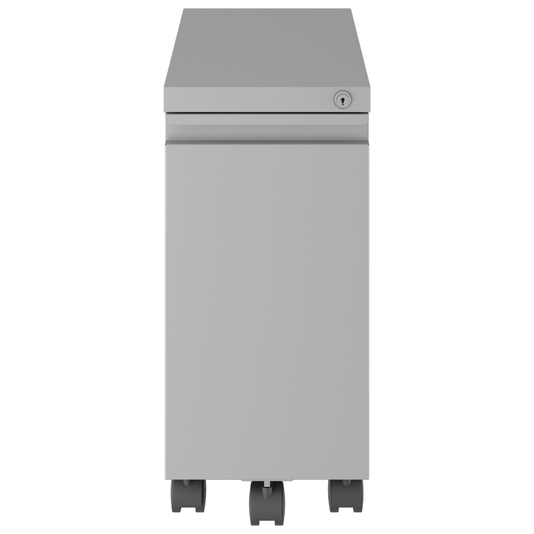 Inbox Zero 10'' Wide 2 -Drawer Mobile Steel Vertical Filing Cabinet ...