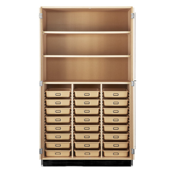 Diversified Woodcrafts 6 Compartment Classroom Cabinet with Bins | Wayfair