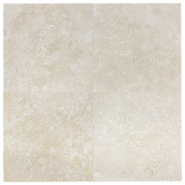 Parvatile Ivory 18" x 18" Travertine Wall & Floor Tile | Wayfair