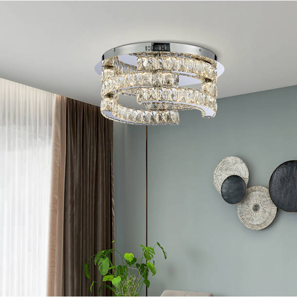 Rosdorf Park Seay 1-Light Crystal LED Chandelier & Reviews | Wayfair.co.uk