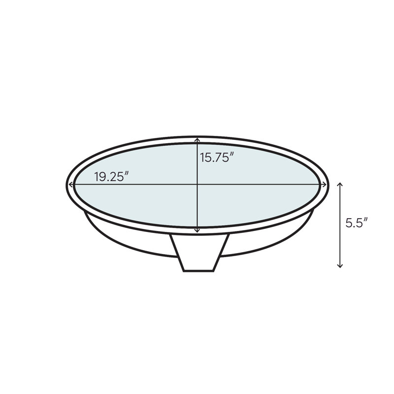 American Standard Ovalyn 15.75'' Ceramic Oval Undermount Bathroom Sink ...