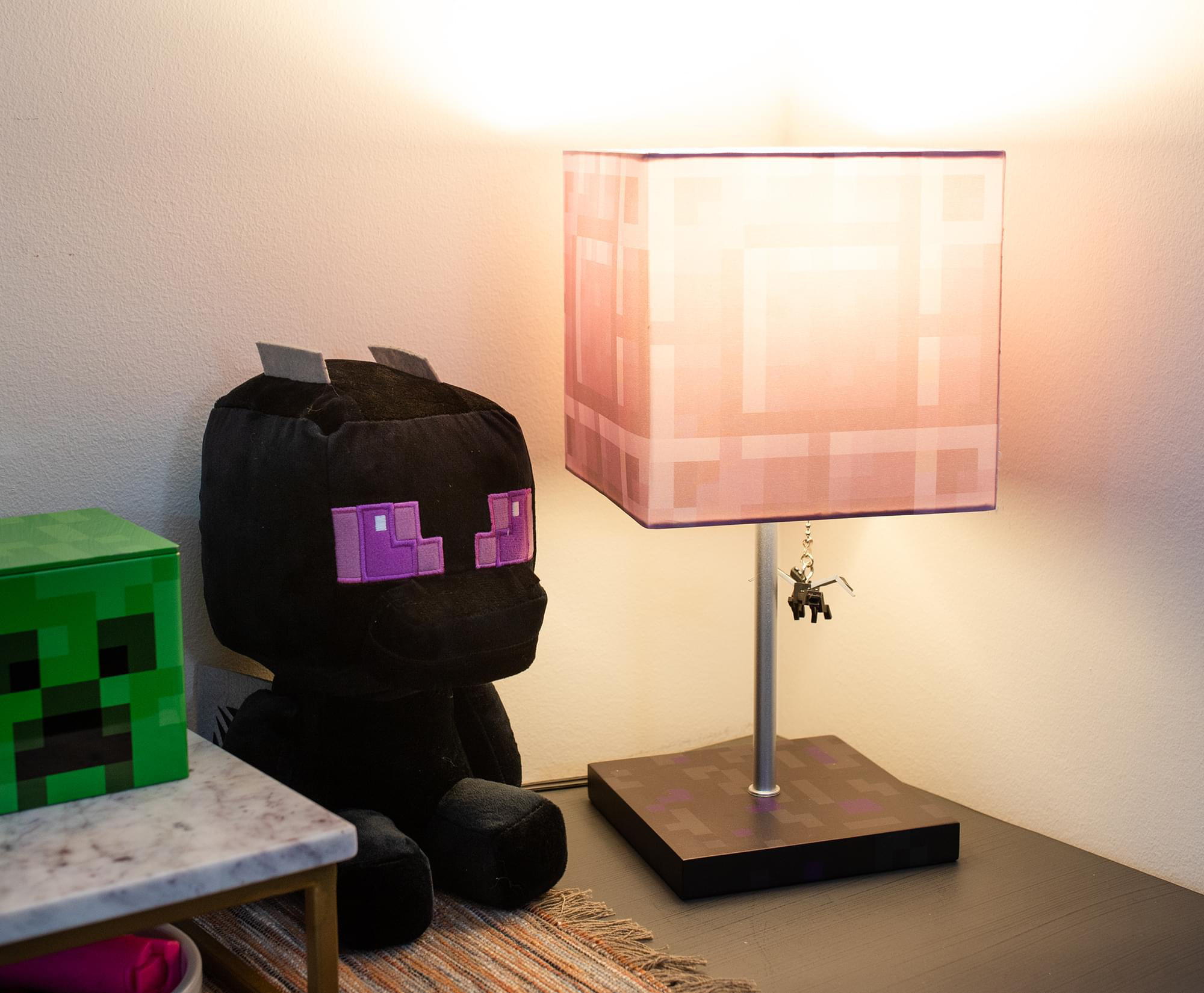 Latitude Run® Minecraft Nether Portal Desk Lamp With Ender Dragon Pull ...