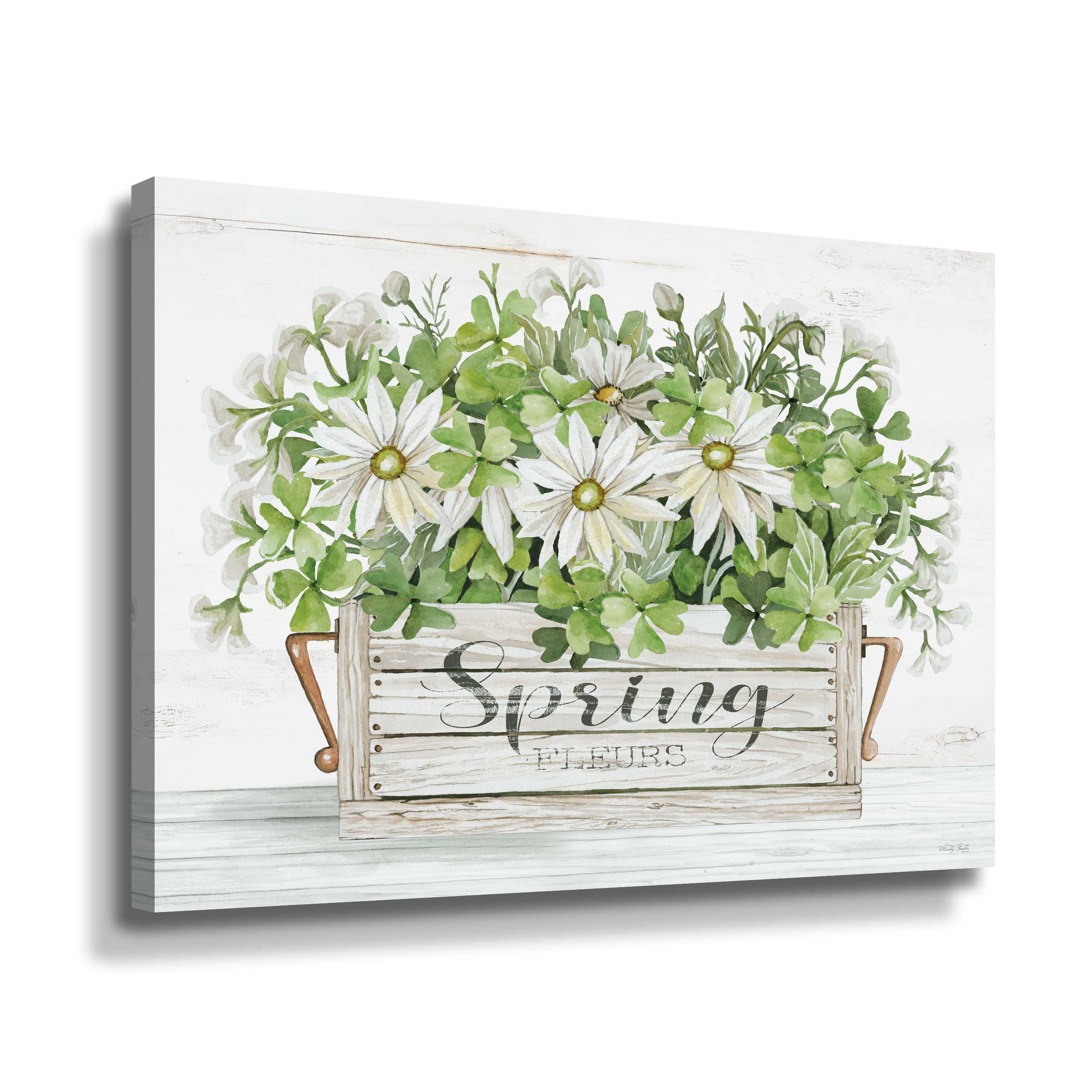 ArtWall Spring Flowers - Painting on Canvas | Wayfair