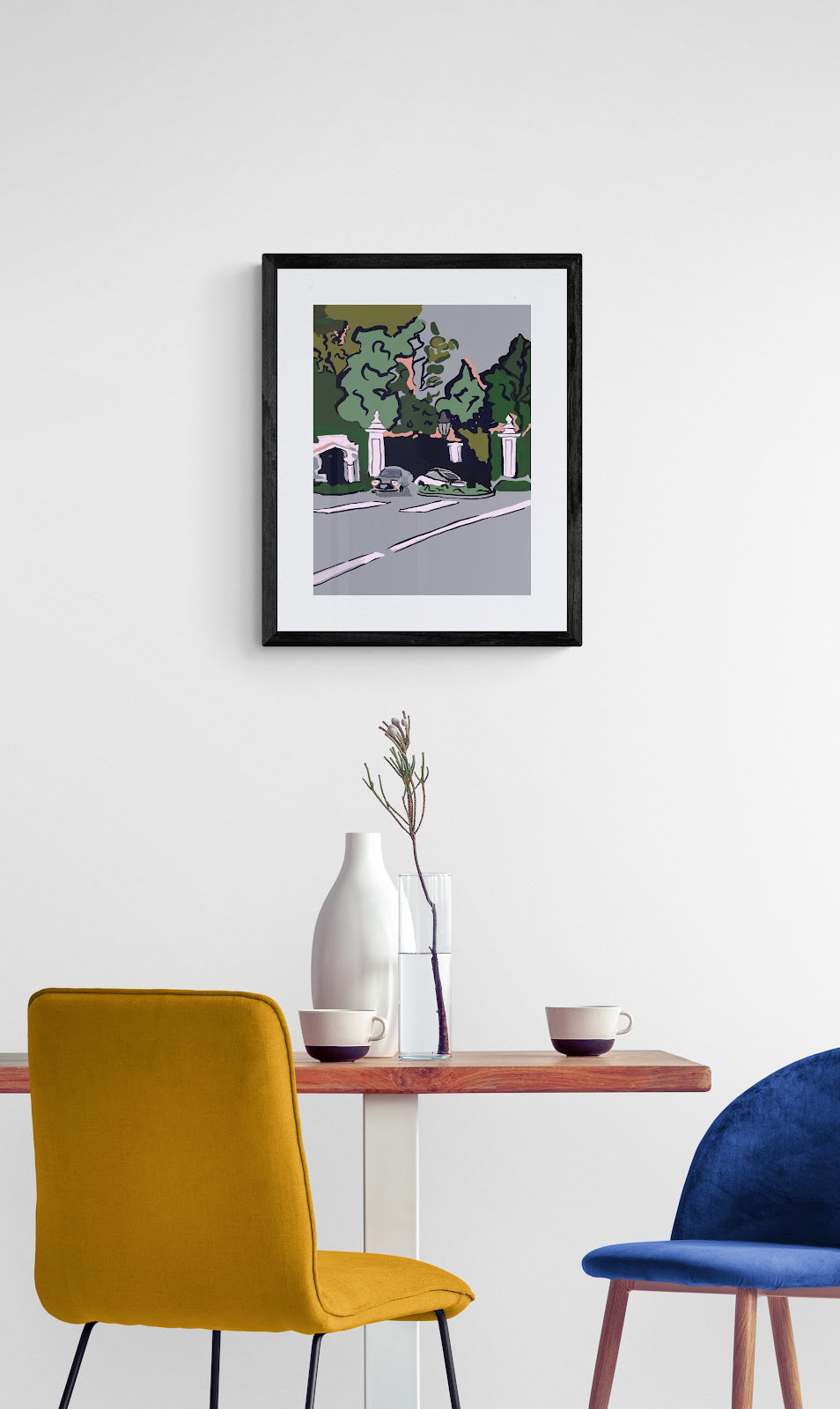 Made & Curated East Gate Bel Air by Deborah Blum - Picture Frame Print ...