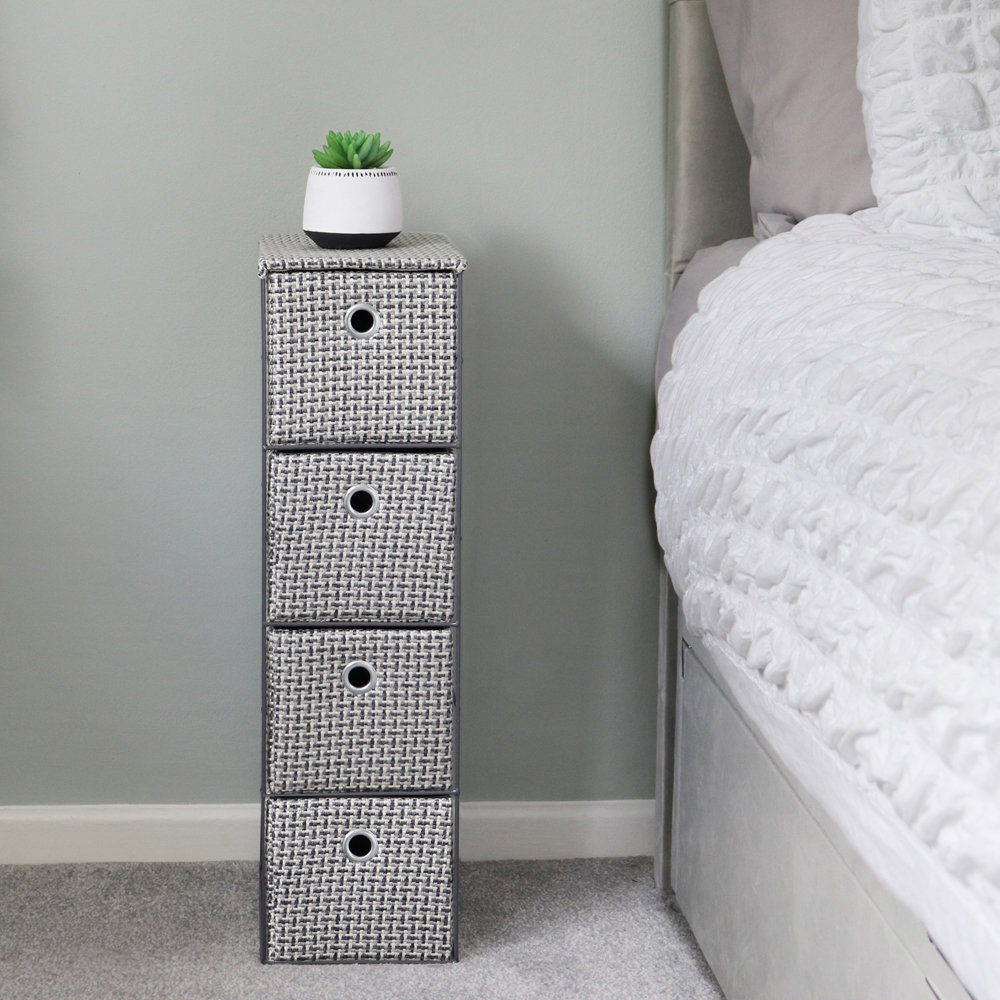 JVL Narrow Fabric Storage Tower | Wayfair.co.uk