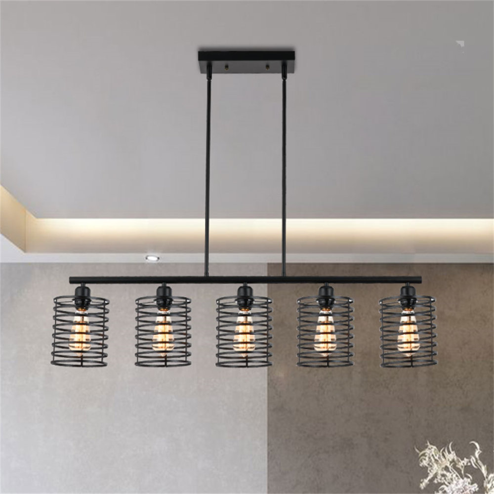 17 Stories 5 Light Modern Contemporary Linear Pendant Lighting | Wayfair