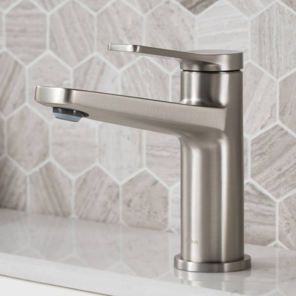 Kraus Indy Single Hole Faucet Single-handle Bathroom Faucet & Reviews ...