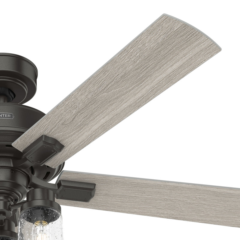 Hunter Fan 52" Hartland 5 - Blade Ceiling Fan with LED Light Kit and ...
