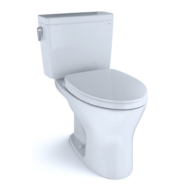 TOTO Drake® 1.28 GPF Elongated Comfort Height Floor Mounted Two-Piece ...