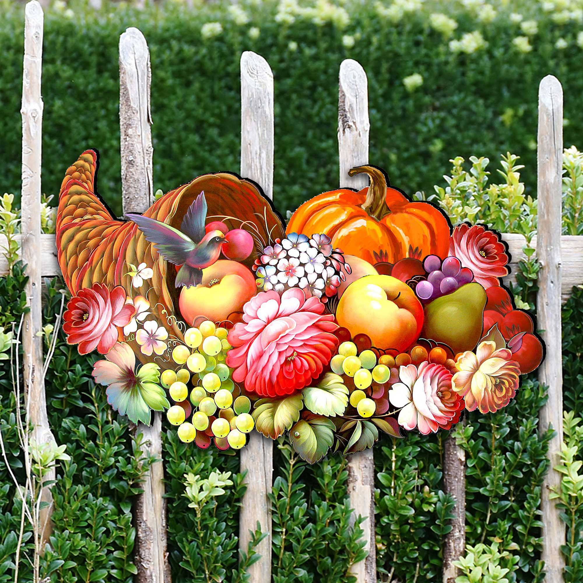 Rosalind Wheeler Floral Cornucopia Wall Decor | Wayfair