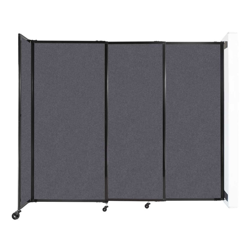 Versare 6'Tall Soundsorb Wall-Mounted Room Divider 360 Portable Wall ...