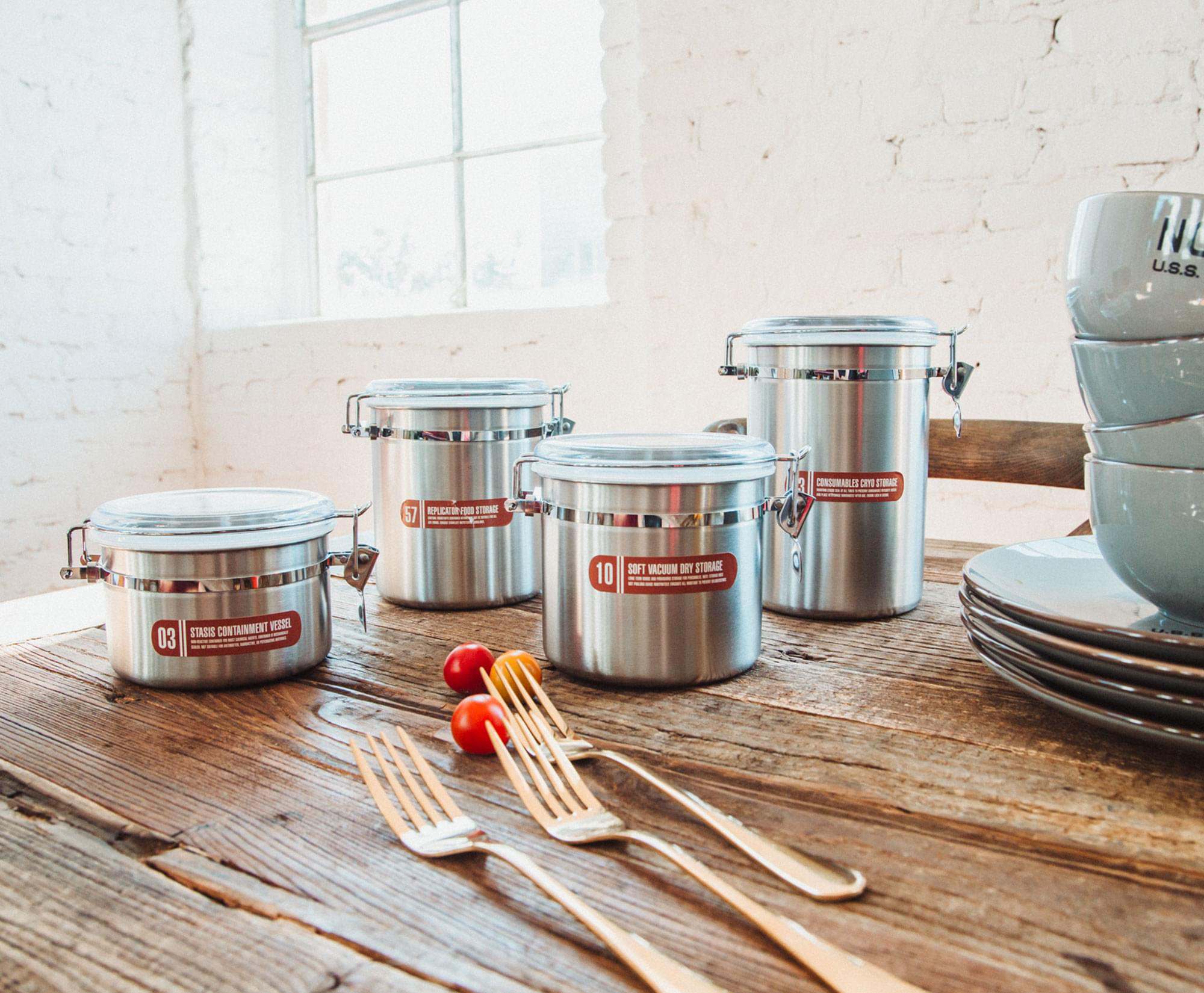 Ukonic Star Trek: The Next Generation Stainless Steel Storage Jar ...