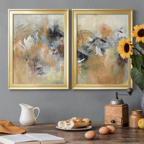 Orren Ellis Frozen Spring I Framed On Canvas 2 Pieces Graphic Art | Wayfair