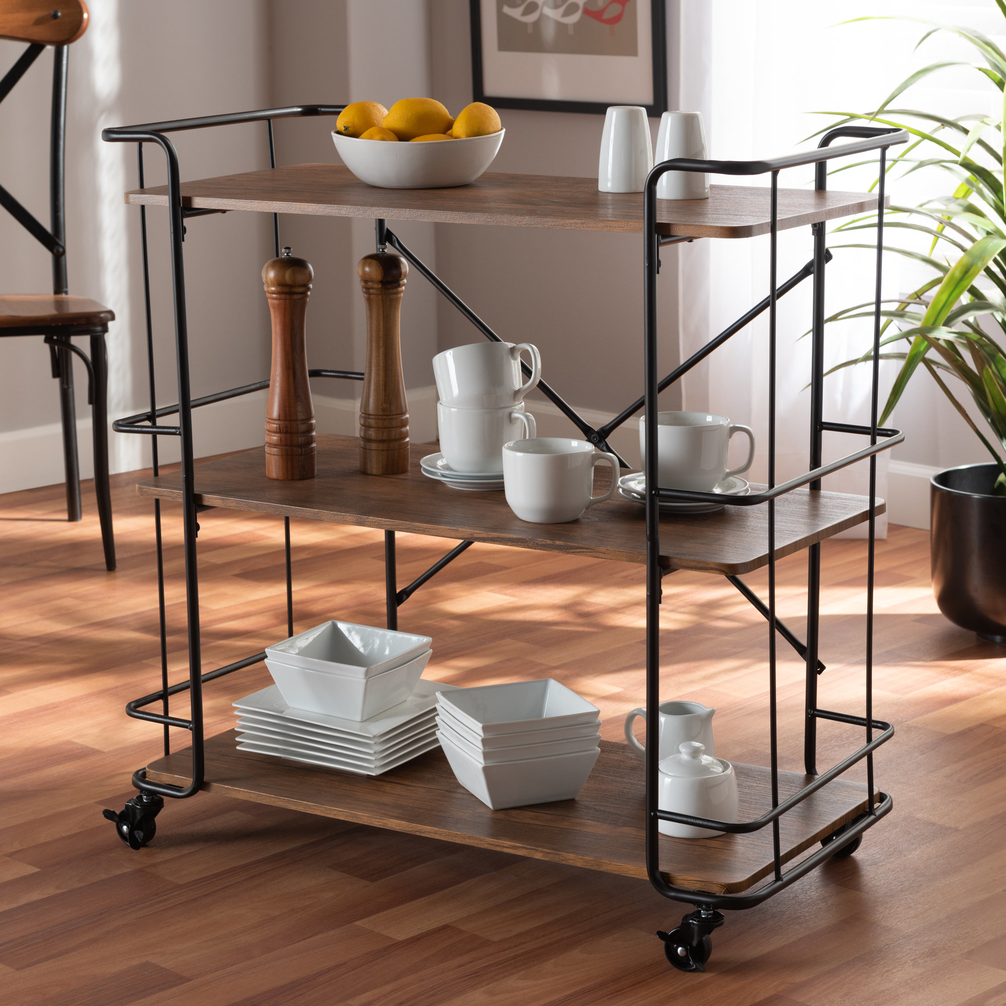 Williston Forge Lakeway Kitchen Bar Cart & Reviews | Wayfair