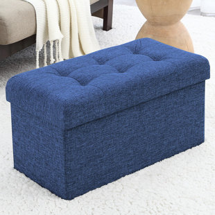 Wayfair | Blue Rectangle Storage Ottomans You'll Love in 2023