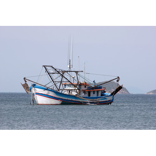 Breakwater Bay Big Fishing Boat On Canvas by Photograph | Wayfair