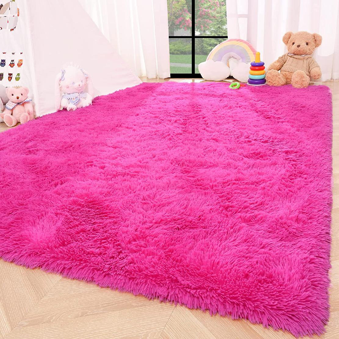 Mercer41 Deyssi Hot Pink Machine Washable Rug | Wayfair