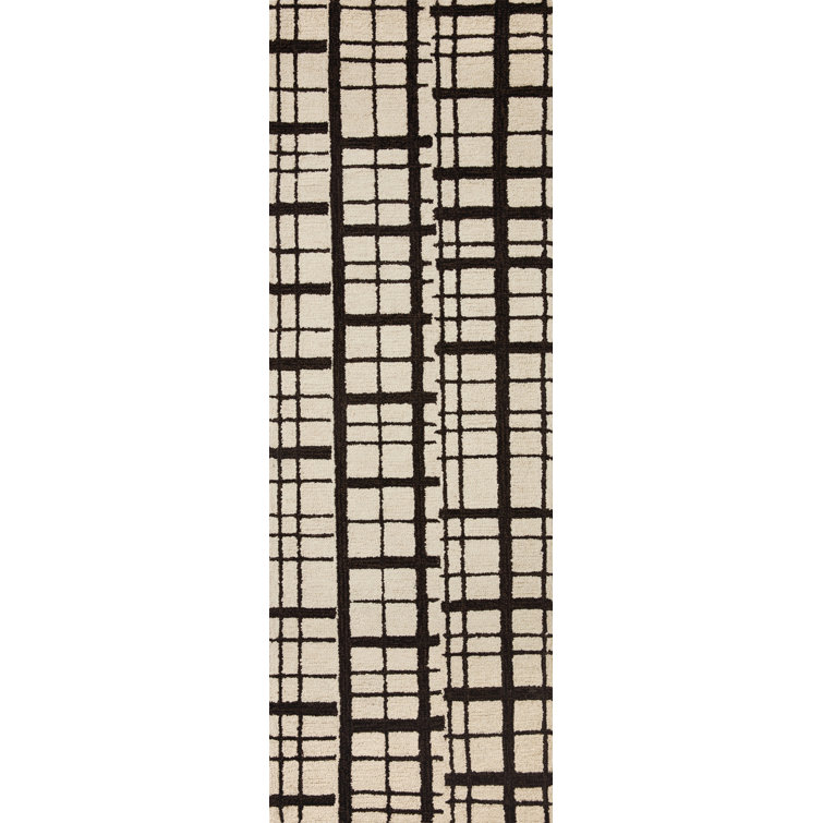 Chris Loves Julia x Loloi Polly Checkered Hand Tufted Jute/Sisal/Wool ...