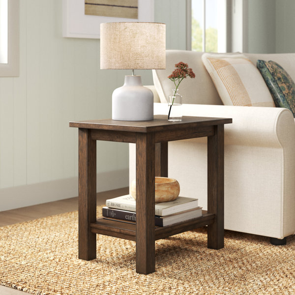 Sand & Stable Esporta 24'' Tall Solid Wood End Table & Reviews | Wayfair