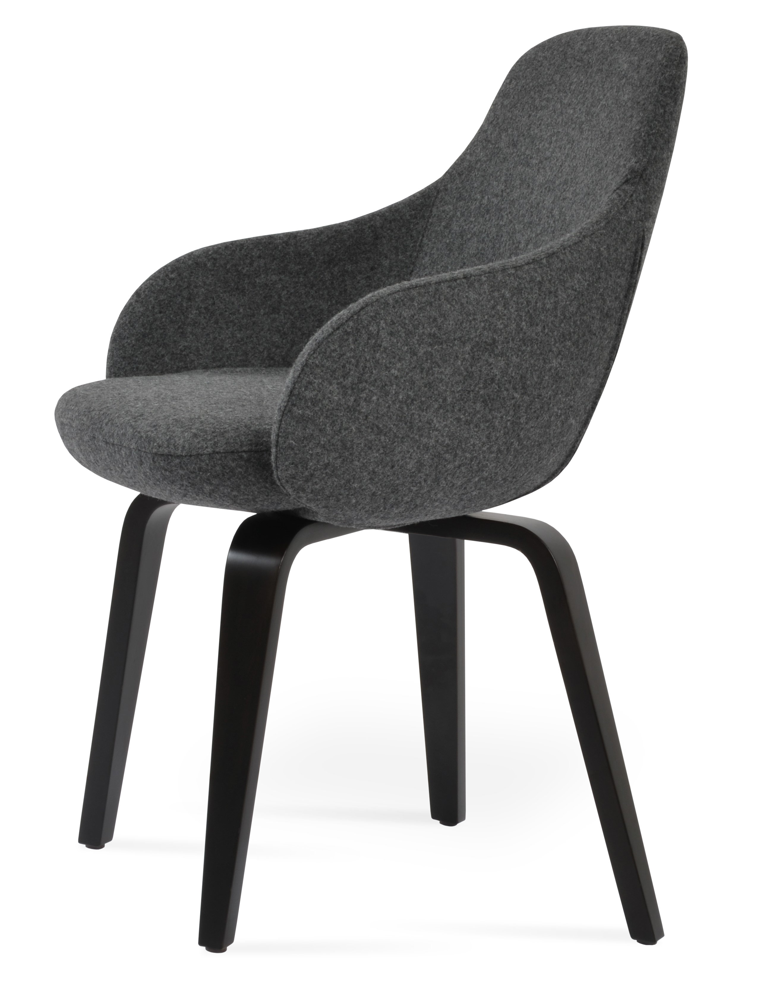 sohoConcept Gazel Camira Wool Metal Arm Chair | Wayfair