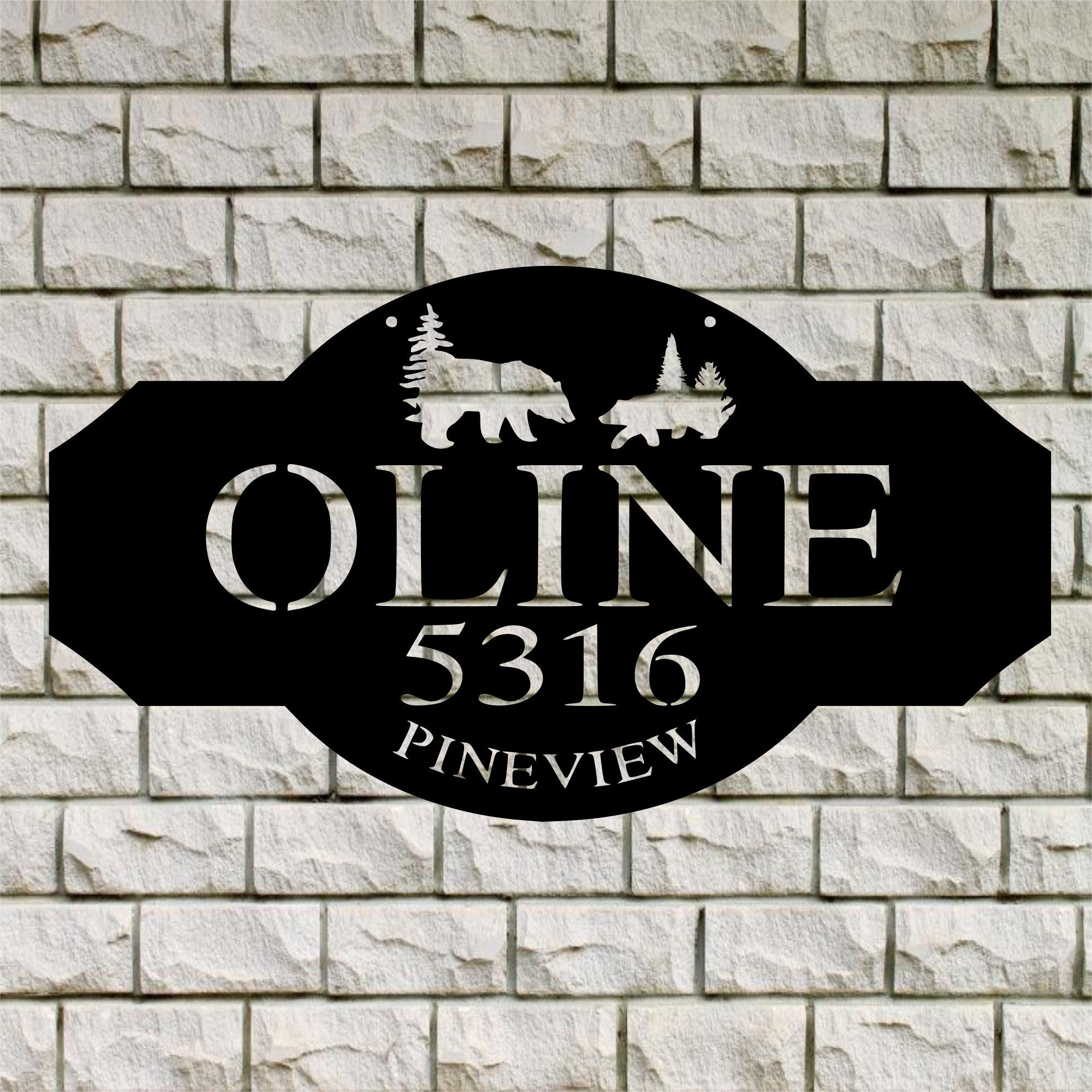 Sea Biscuit Metal Designs Wall Address Plaque | Wayfair