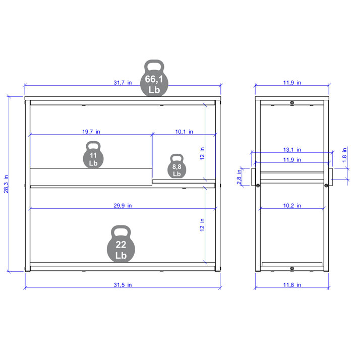 17 Stories Garst 30'' H x 31'' W Steel Standard Bookcase | Wayfair