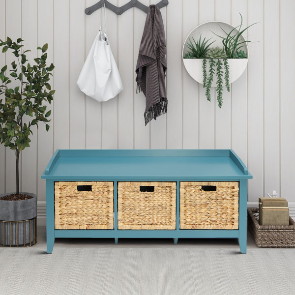 Longshore Tides Drawers Storage Bench - Wayfair Canada