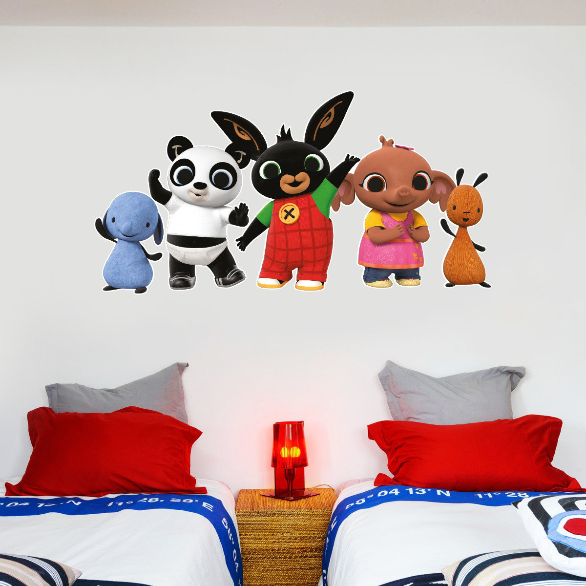 Themed Bing Bunny Group Waving Wall Sticker | Wayfair.co.uk