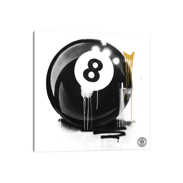 ClassicLiving Lucky 8 Ball - Wrapped Canvas Painting | Wayfair.co.uk