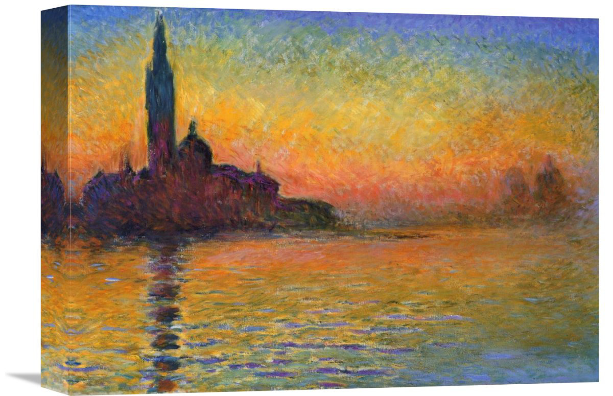 Vault W Artwork Twilight Venice by Claude Monet - Print on Canvas | Wayfair