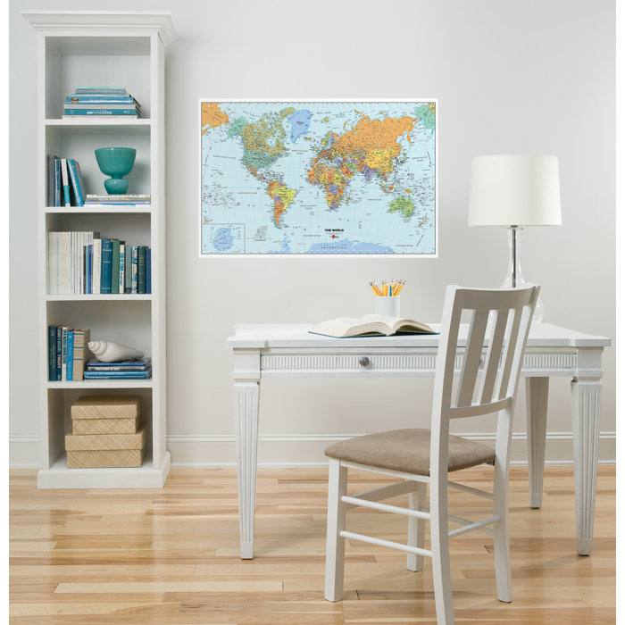 WallPops! World Dry-Erase Map Wall Mural & Reviews - Wayfair Canada