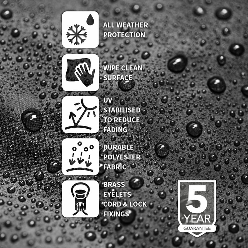 Dakota Fields Protector 5000 Premium 4/6 Seat Circular Garden Patio ...