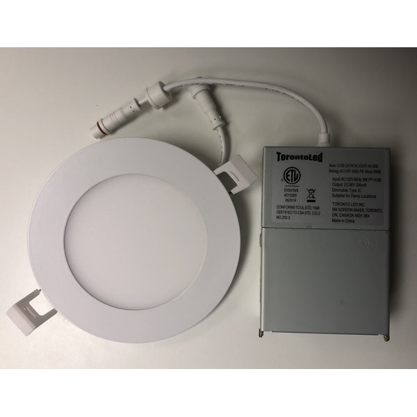TorontoLed 4" LED Slim Profile Recessed Lighting Kit - Wayfair Canada