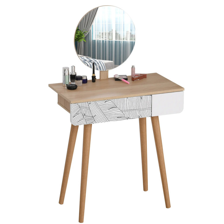 Mikado Living Elsie Dressing Table with Mirror | Wayfair.co.uk
