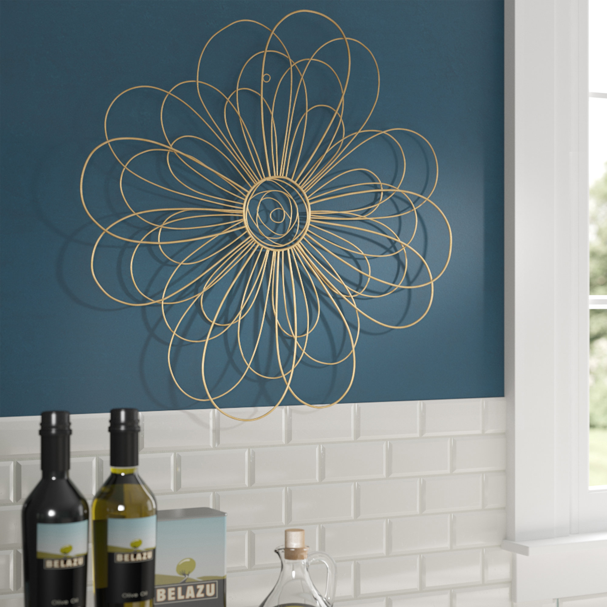 House of Hampton® Wire Flower Wall Décor & Reviews | Wayfair