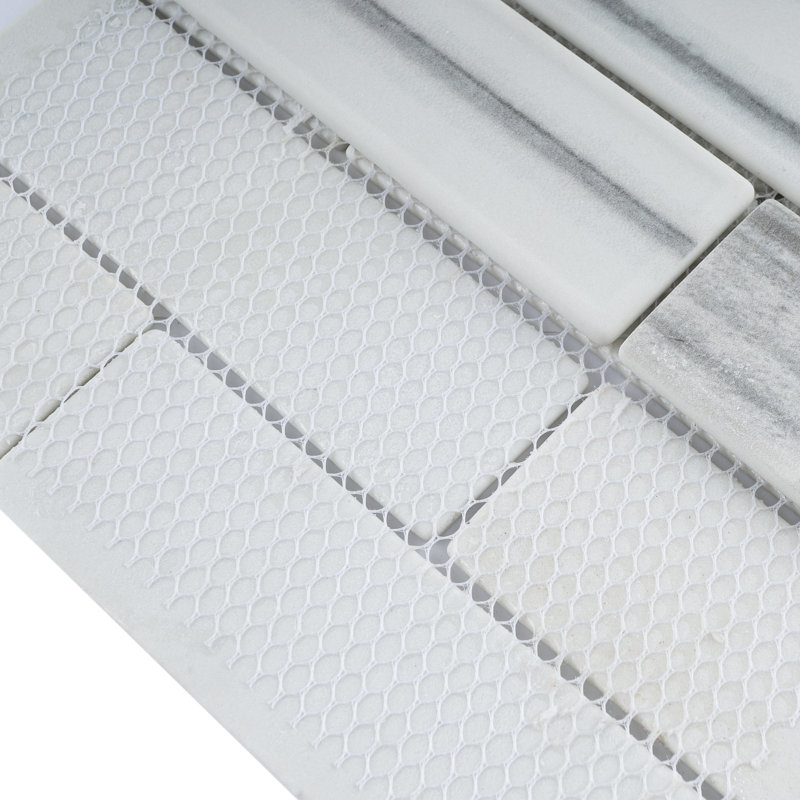 Supreme Tile Recycle 2" x 6" Glass Brick Joint Mosaic Wall Tile | Wayfair