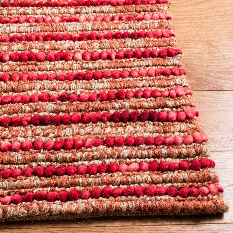 Langley Street Ferrera Handmade Flatweave Red Rug & Reviews | Wayfair