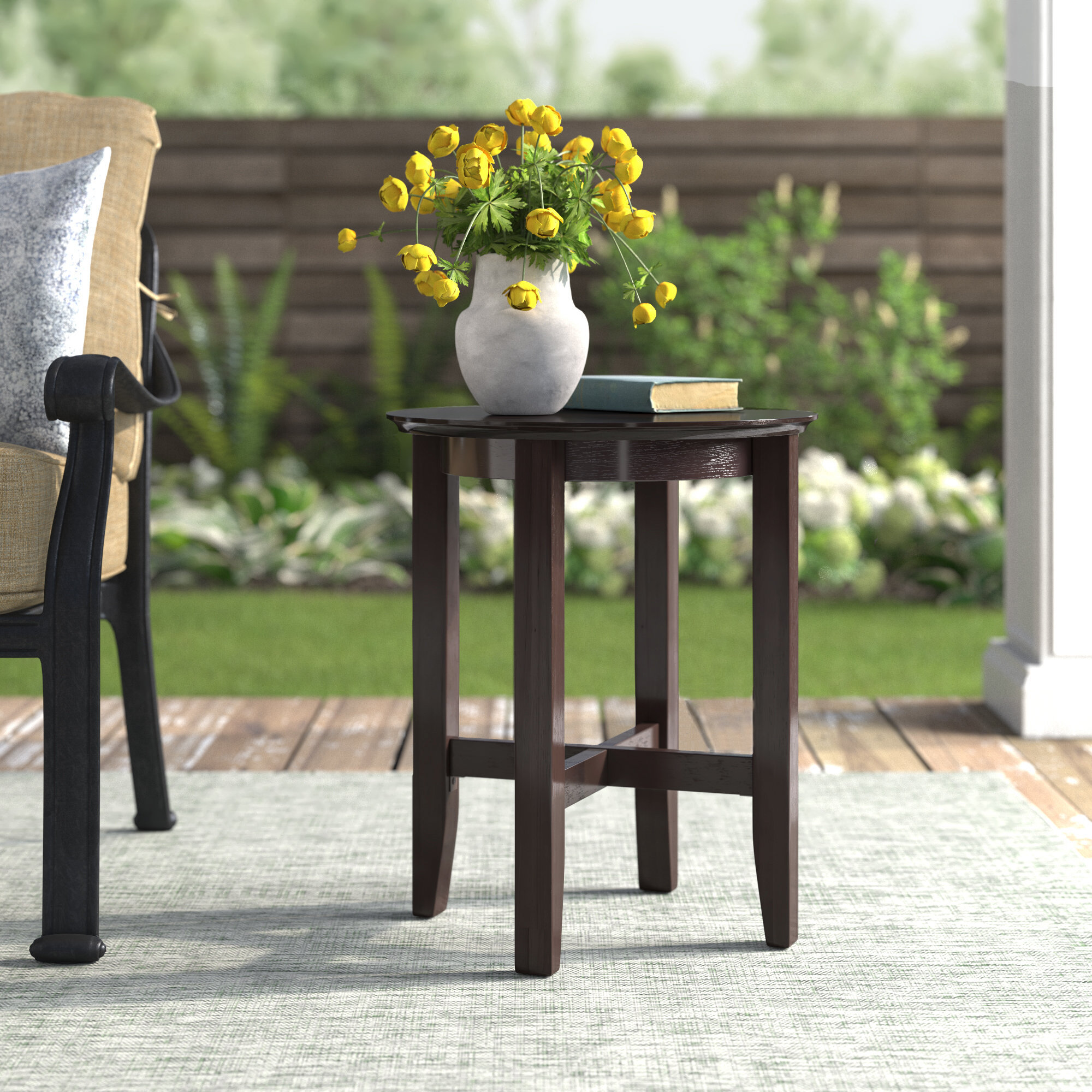 Three Posts™ Aislin 21.97'' Tall Solid Wood End Table | Wayfair