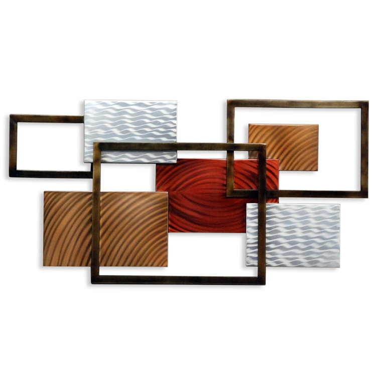 Ivy Bronx Framed Array III Metal Wall Décor & Reviews | Wayfair