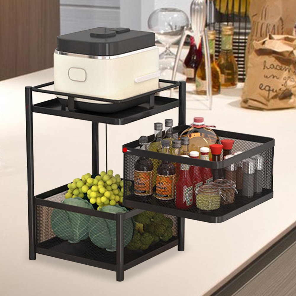 Belfry Kitchen Shafer 47cm 3 Shelf Shelving Unit | Wayfair.co.uk